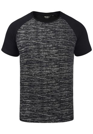 Solid Mevio Herren T-Shirt Kurzarm Shirt mit Rundhalsausschnitt und Raglan&auml;rmeln, Gr&ouml;&szlig;e:XL, Farbe:Black (9000)