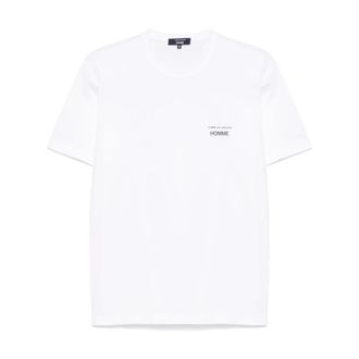 Comme Des Garçons Homme, Tops, Blanc, Taille: M T-shirts et Polos Col Rond Blancs