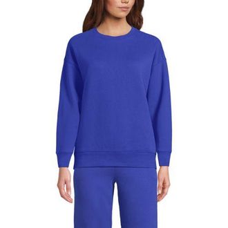 Lands End Sweatshirt SERIOUS SWEATS, Damen, Gr&ouml;&szlig;e:48-50 regular, Blau, Elasthan/Baumwoll-Mischung/Polyester-Mischung, by Lands End