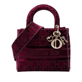 Dior Pre-owned Velours sacs-dior - Femme - Pre-owned - Rouge - Taille: ONE Size