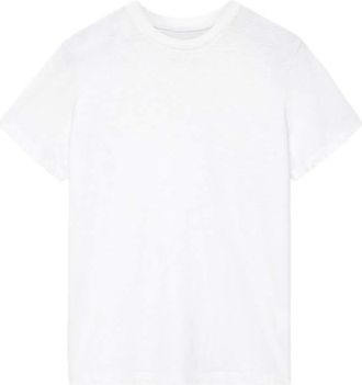 AllSaints Cody t-shirt &agrave; manches courtes col rond en blanc optique