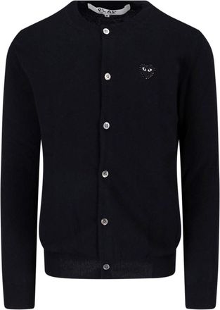 Comme Des Gar&ccedil;ons Black Wool Cardigan Comme Des Garcons Play