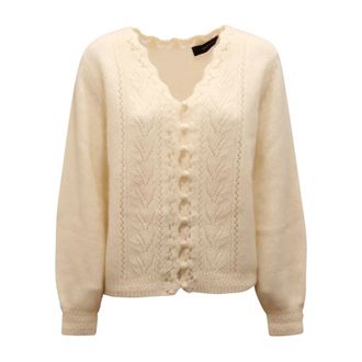 Emma & Gaia Damen, Strickwaren, Beige, LGr&ouml;&szlig;e