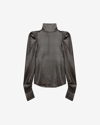 Isabel Marant Top Baiola - Femme - Noir M&eacute;tallique - Taille36 - Marant &Eacute;toile