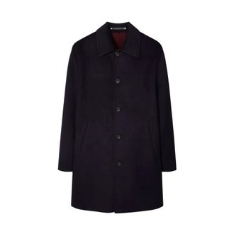Paul Smith Homme, Manteaux, Bleu, Taille: XL Single-Breasted Manteaux