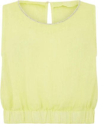 120% Lino Femme, Blouses et Chemises, Jaune, Taille: 36 FR Hauts
