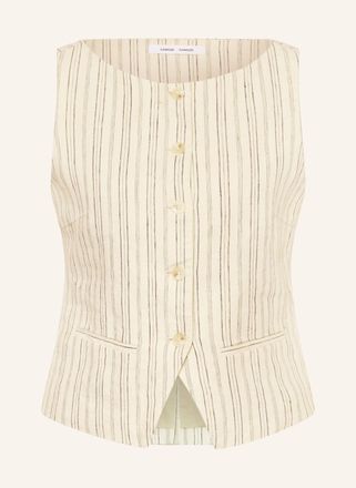 Sams&oslash;e & Sams&oslash;e Sams&oslash;e Sams&oslash;e Blazerweste Saloves Aus Leinen weiss