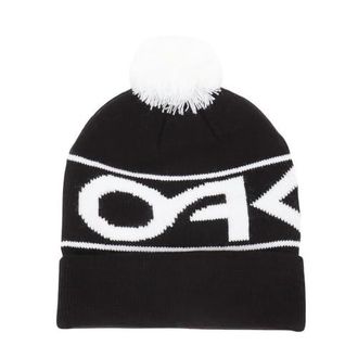 Oakley Bonnet Manchette Factory pour Homme, Noir/Blanc Logo