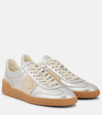 Valentino Garavani Sneakers Upvillage aus Metallic-Leder