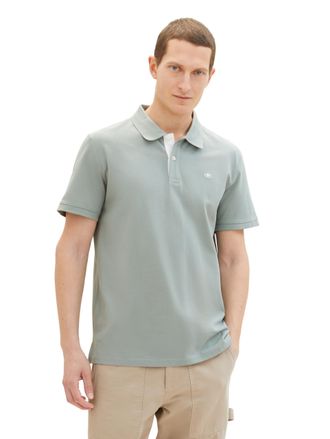 Tom Tailor Herren 1031006 Basic Piqu&eacute; Poloshirt, 27842 - Iced Grey Mint, XL