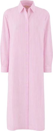 MC2 Saint Barth Femme, Robes, Rose, Taille: 36/38 FR Adeline Maxi Shirt Dress