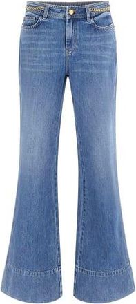 Guess Jean Marciano &agrave; d&eacute;tail cha&icirc;ne &agrave; la taille en coton