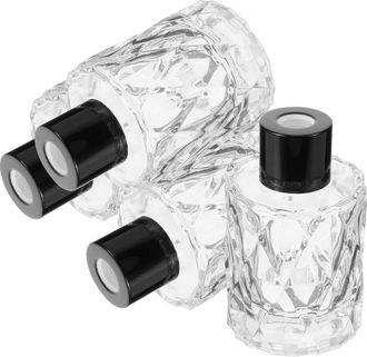 Angoily 4 St&uuml;ck Teiliges Vintage Aromatherapie Diffusor Flaschen aus Glas Kompakt Nachf&uuml;llbar Dekorative Duftbeh&auml;lter f&uuml;r &Auml;therische &Ouml;le f&uuml;r Zuhause B&uuml;ro Schl