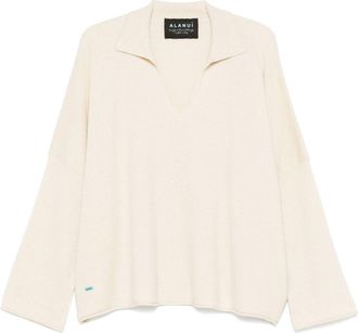 Alanui Finest Polo Pullover - Nude