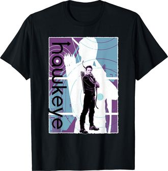 MARVEL Hawkeye Clint Barton Halftone Character Poster T-Shirt
