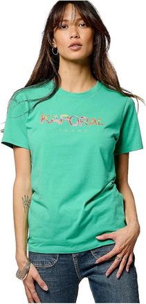 Kaporal Les Bleus T-Shirt - - Tops - Damen - Gr&uuml;n - L