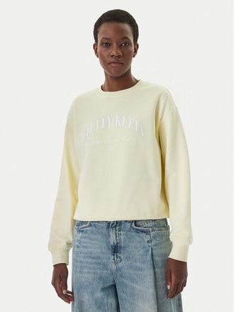Calvin Klein Jeans Sweatshirt Logo Graphic LV047F818G Creme Regular Fit