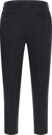 Ermenegildo Zegna Mens Blue Cotton Dress Pants