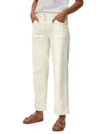 Cecil B379415 Jean &agrave; Jambes Larges, Beige Clair, 36W / 32L Femmes