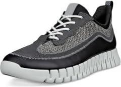 Ecco Gruuv Baskets pour homme Noir/aimant/acier Largeur régulière, Noir/aimant/acier, 10