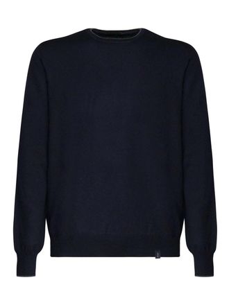 Fay Pull Col Rond - Bleu