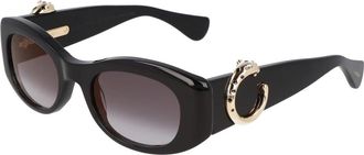 Cartier Ct0472S Cat-Eye Sonnenbrille - - Accessories - unisex - Schwarzk - 51 MM