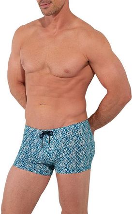 HOM Herren Shorts blau Mit Prints