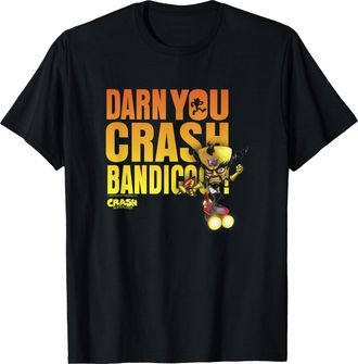 Crash Bandicoot Dr. Neo Cortex Darn You Crash Bandicoot Logo T-Shirt