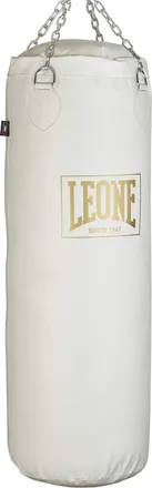 LEONE 1947 Vintage Trainingssack, braun, 30 kg (wei&szlig;)