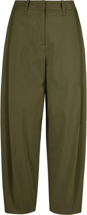 Bomboogie Femme, Pantalons, Vert, Taille: 38 FR Pantalon Coupe Ballon Taille Haute