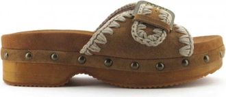 Mou Femme, Chaussures, Brun, Taille: 39 EU Suede Clog