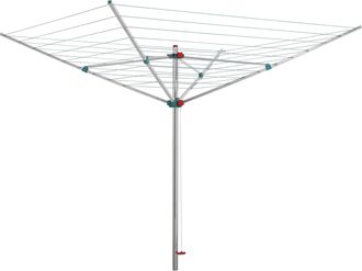 Blome Wäschespinne Alustar XL 40m inkl. Bodenhülse, Wäsche Spinne draußen, Made in Germany