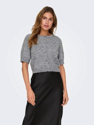 Jacqueline de Yong Strickjacke JDYALVA (1-tlg) Ziersteine