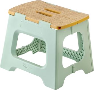 Vigar Vigar Kompakte Tritthocker Klappbar für Erwachsene, 27 cm, Klapphocker Faltbar 150 kg rutschfest, Leicht, Hocker Klappbar für Zuhause, Bad, Schlafzimm