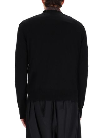 Vivienne Westwood Logo Virgin Wool Sweater - Black