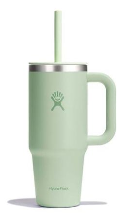 Hydro Flask Travel Tumbler 709ml (24oz) mit verschließbarem Press-In-Strohhalmdeckel - Edelstahl - Doppelwandige Vakuumisolierung - Spritzwassergeschützter Deckel