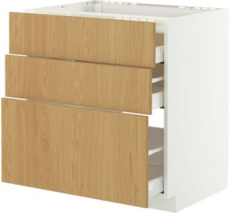 IKEA METOD / MAXIMERA Unterschr.f Kochf/3 Fronten/3Sch