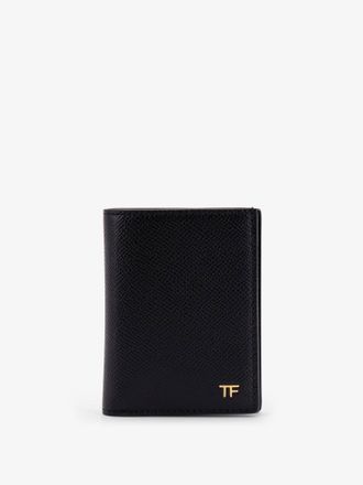 Tom Ford Leather card holder with logo - TOM FORD - gender_Man