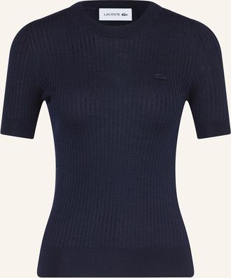 Lacoste Strickshirt Aus Merinowolle blau