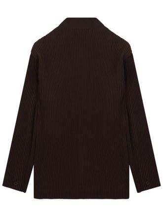 Issey Miyake Pleated Pliss&eacute; Jacket - Brown