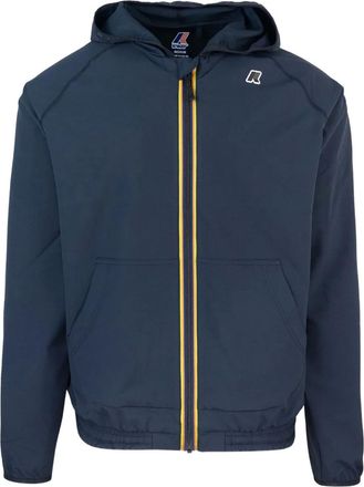 K-Way Jacke mit Logo-Patch - Blau