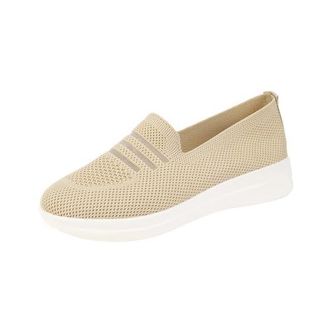 Generic Chaussures &agrave; enfiler pour femme - Coupe large - Style d&eacute;contract&eacute; - Bout rond - L&eacute;g&egrave;res et respirantes - Semelle &eacute;paisse - Confortables - Pour la gym,