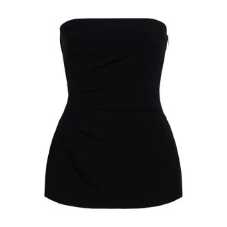 Proenza Schouler Damea Draped Strapless Top - - Tops - Damen - Schwarzk - 2XS