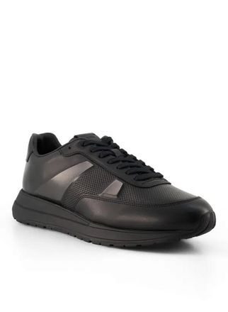 HUGO BOSS Herren Schuhe schwarz Glattleder