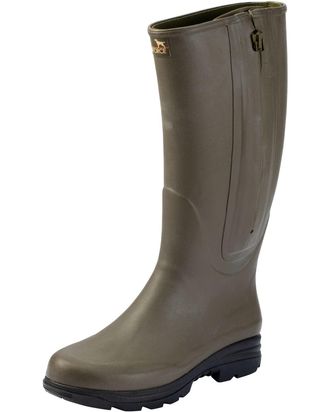 Parforce Gummistiefel mit Rei&szlig;verschluss und Neoprenfutter Gr&uuml;n 36