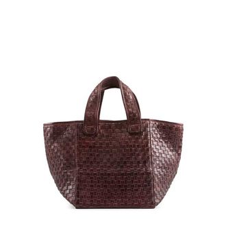 Bellerose Sac Kub mini en cuir tress&eacute;