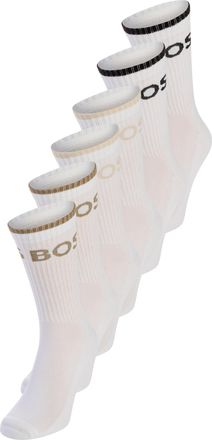 HUGO BOSS Sneakersocken BOSS 3P AS Logo CC, Herren, Gr. 43-46, wei&szlig; 100, Baumwollmischung, Socken Sneakersocken