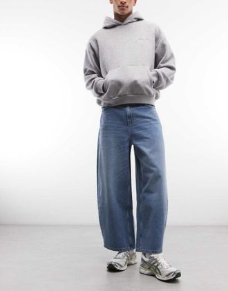 Reclaimed Vintage Jean baggy - Bleu d&eacute;lav&eacute;