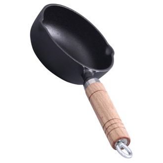 Cabilock Mini Butterschmelztopf Aus Eisen Topf Mit Ausguss F&uuml;r Butter Und &Ouml;l Kleiner Schmelztiegel F&uuml;r K&uuml;che Und Backen Robust Und Langlebig F&uuml;r K&auml;se Und Mehr