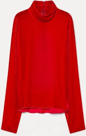 Forte_Forte Pull Col Roul&eacute; En Velours Uni